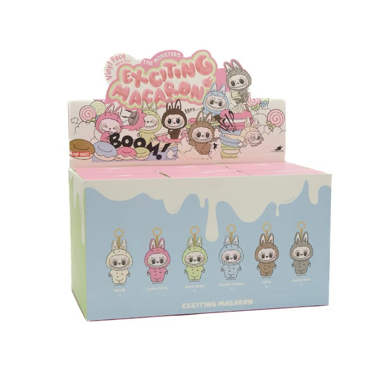 Pop Mart Labubu The Monster Exiting Macaron Vinyl Plush Sealed Case Se